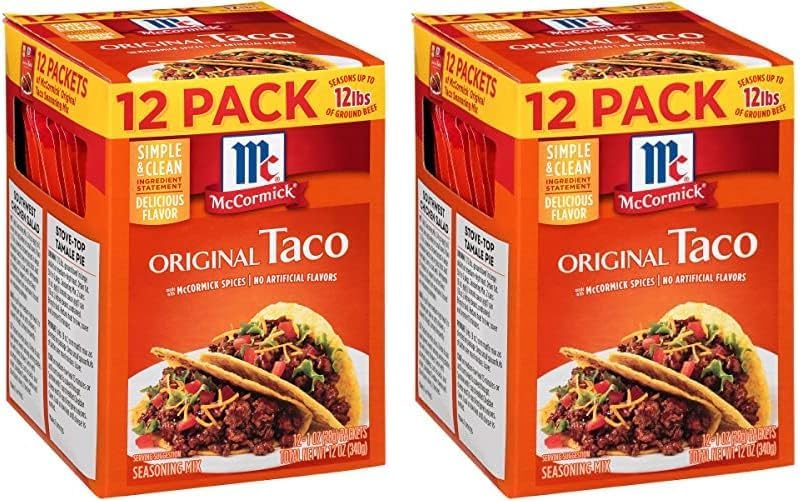 Amazon.com: McCormick Original Taco Seasoning Mix, 12 oz (Pack of 2)