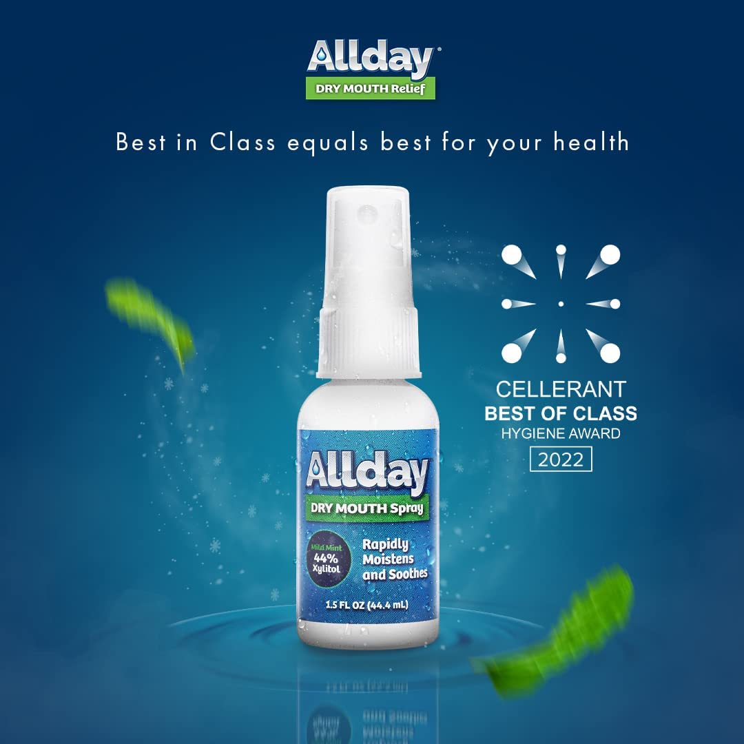 Snapklik.com : Allday Dry Mouth Spray - Maximum Strength Xylitol, Fast ...