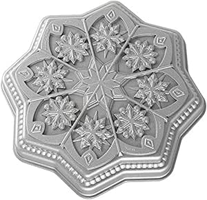 Nordic Ware 3048 Sweet Snowflakes Shortbread Pan, Christmas Themed Cake ...