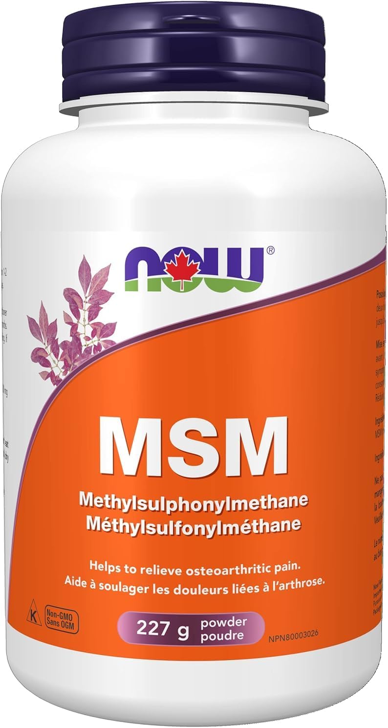 NOW Msm Pure Powder, 227g : Amazon.ca: Health & Personal Care