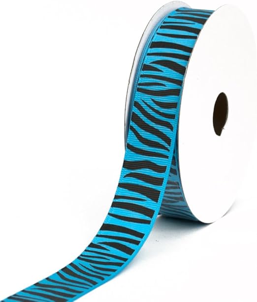 Amazon.com: Creative Ideas Grosgrain Zebra Print Ribbon, 7/8-Inch ...