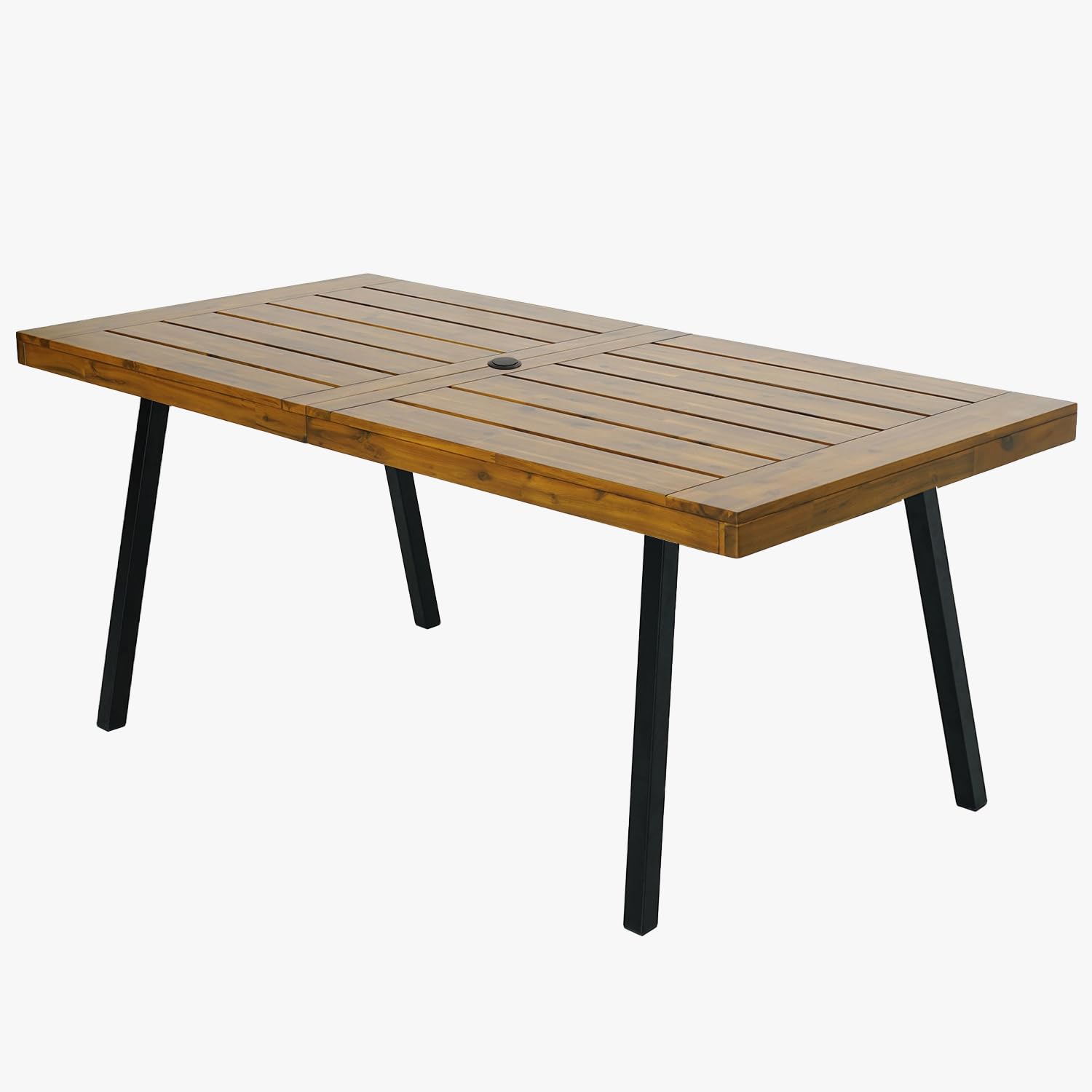 Amazon.com: Nixtopia 68"x33" Indoor or Outdoor Patio Acacia Wood Table ...