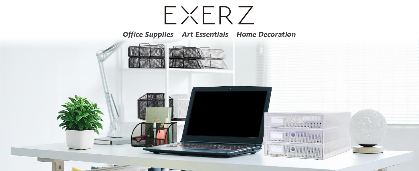 Snapklik.com : Exerz Paper Sorter 3 Drawer Wire Mesh A4 / Desk ...