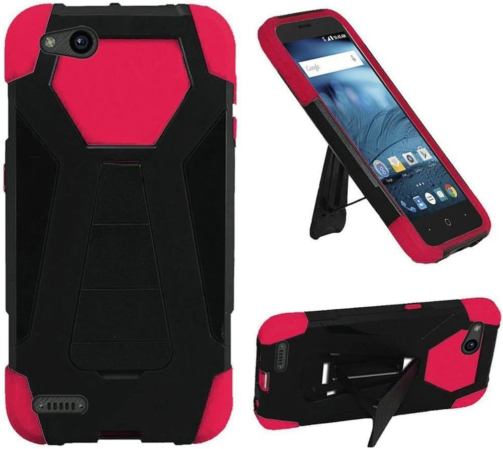 Amazon.com: For ZTE Tempo X / Avid 4 / Blade Vantage Turbo Layer HYBRID ...