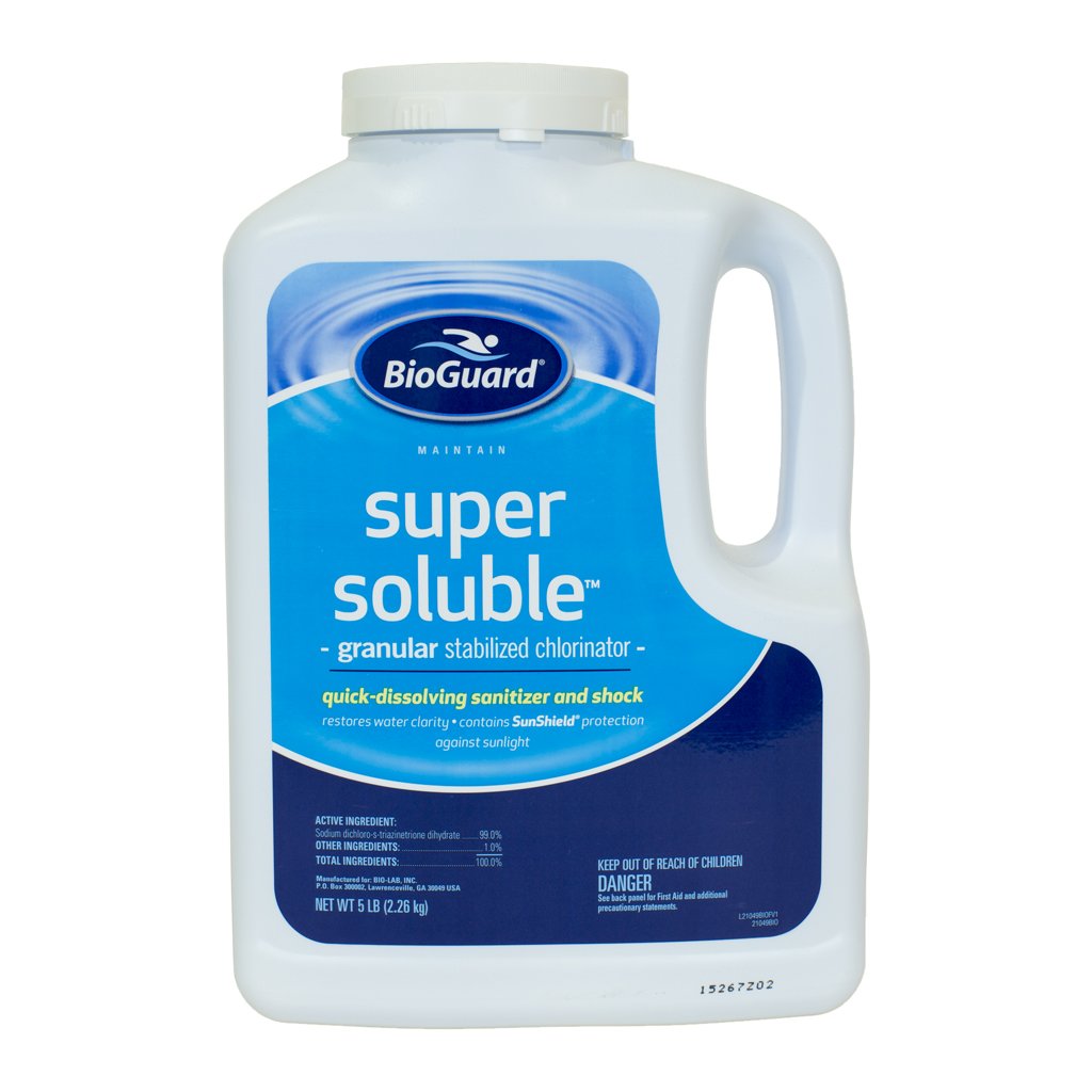 Amazon.com : BioGuard Super Soluble Chlorine, 5 lb, Granular Stabilized ...