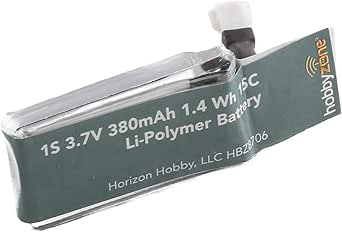 Amazon.com: HobbyZone 380mAh 1S 3.7V Zugo Battery : Toys & Games