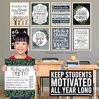 Amazon.com: 9 Farmhouse Classroom Decor Signs - Welcome Sign for ...