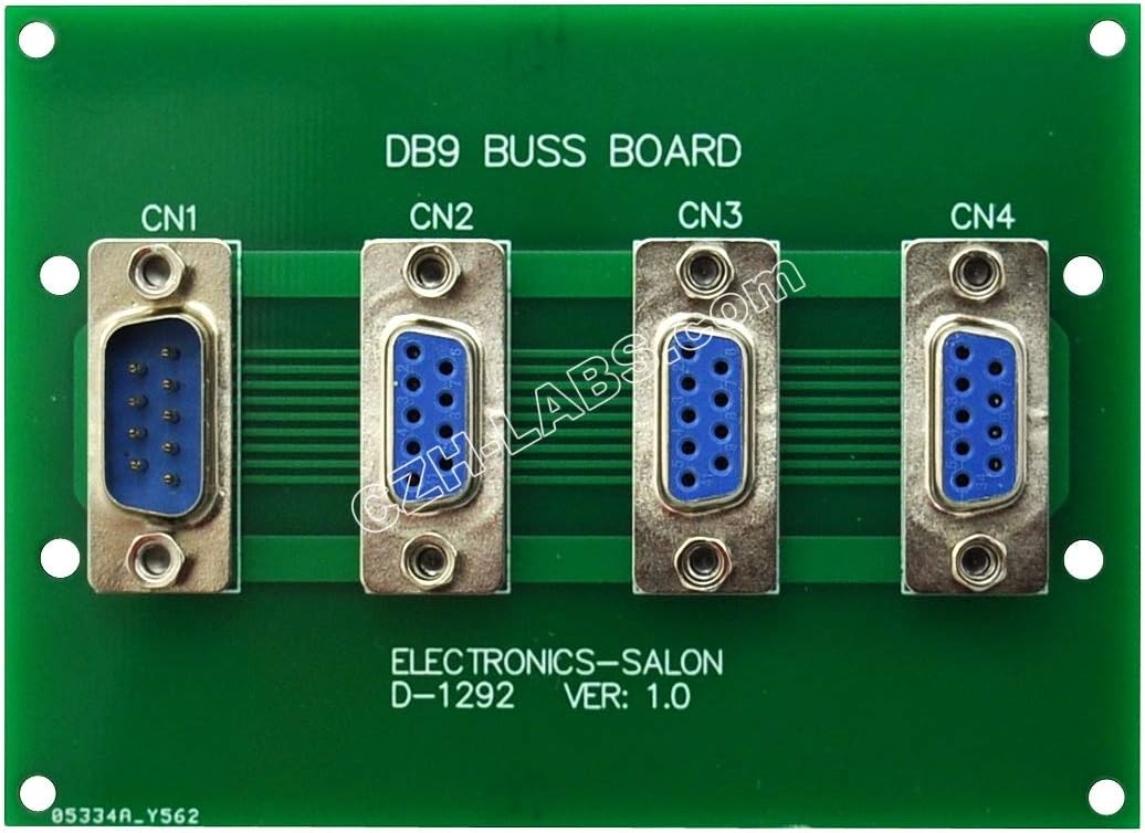 ELECTRONICS-SALON Panel Mount DB9 1 Male 3 Female Buss Board, DB-9 ...