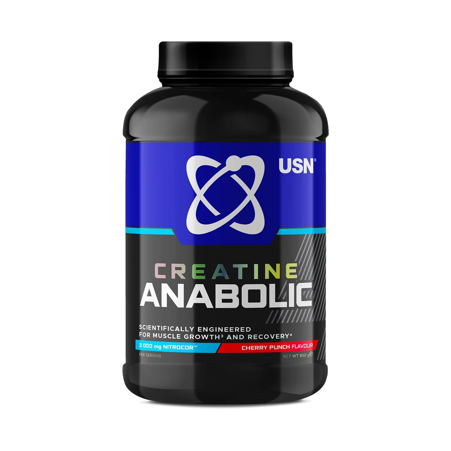 USN Creatine Anabolic All-In-One Creatine Amino BCAA Powder, Cherry ...