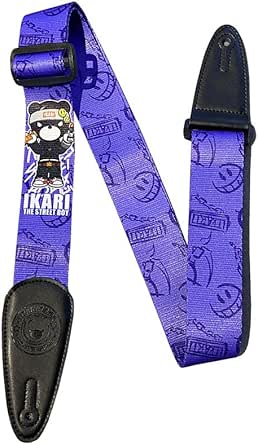 Amazon.com: IKARIKUMA Angry Little Black Bear Clip On Nylon Guitar ...