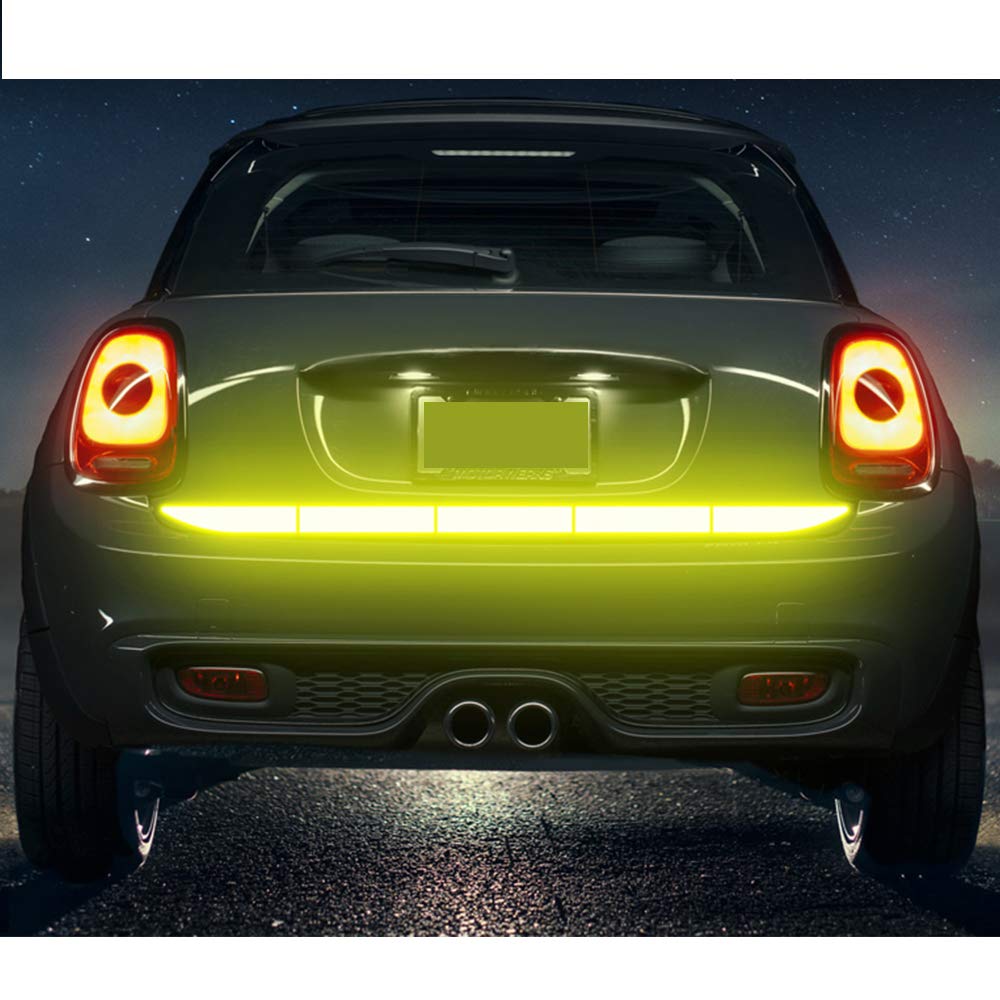 YANN Car Trunk Rear Bumper Guard Reflective Strips Stickers Warning ...