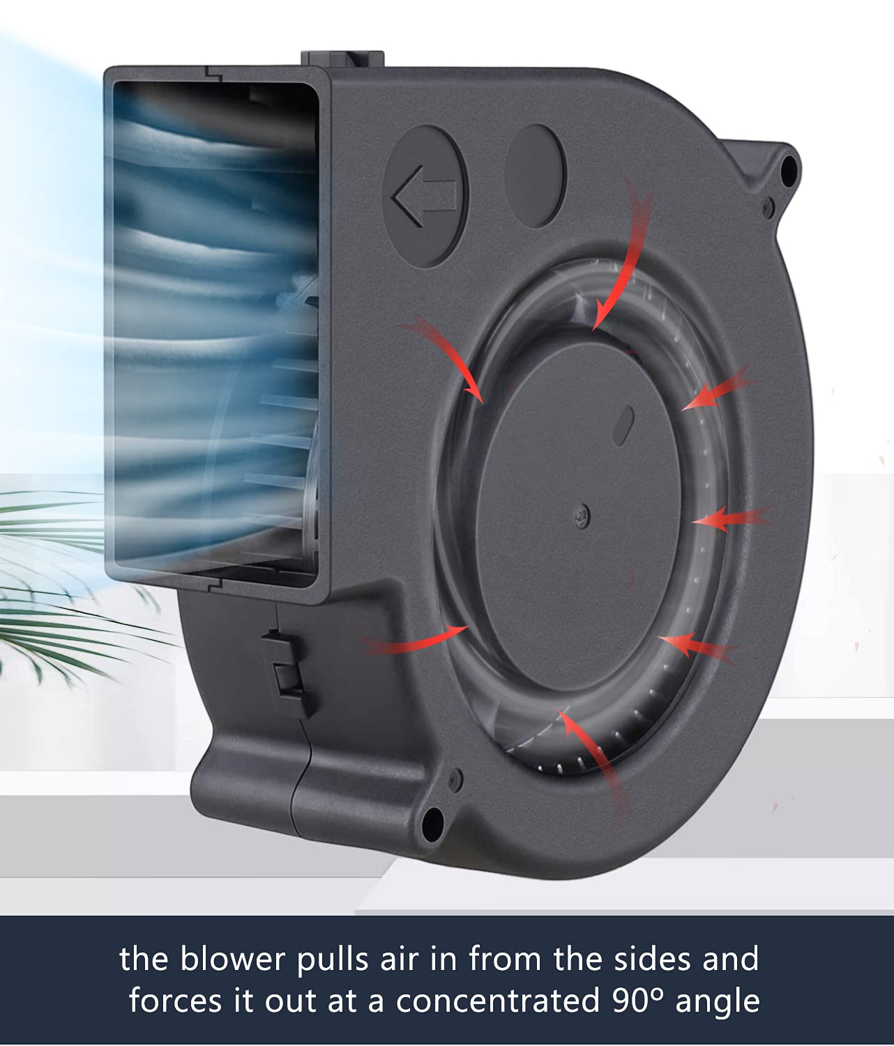 Snapklik.com : GDSTIME 97mm X 33mm DC Blower, 110V 220V AC Powered Fan 9733