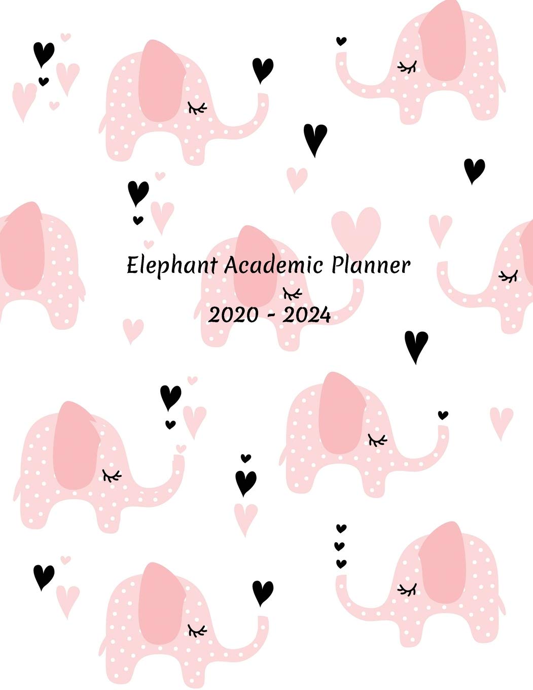 Buy Elephant Academic Planner 2020-2024: Weekly and Yearly Schedule ...