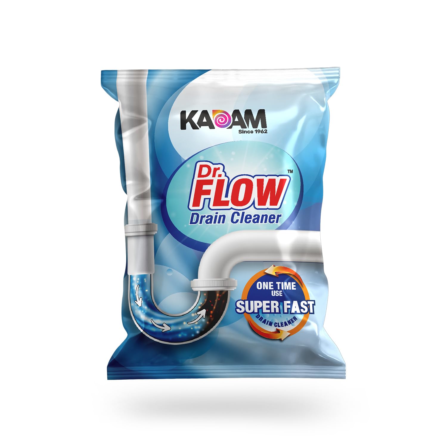 Dr.Flow (50g x 7pcs) Drain Cleaner Powder | Effective Sink Cleaner, Drain Blockage Remover ...