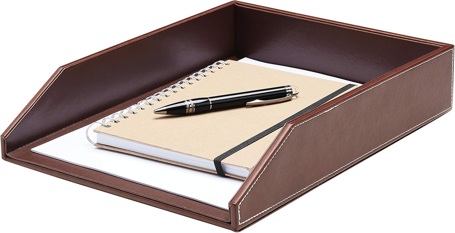 VANQUISH PU Leather A4 Paper Tray Perfect for Office Organization ...