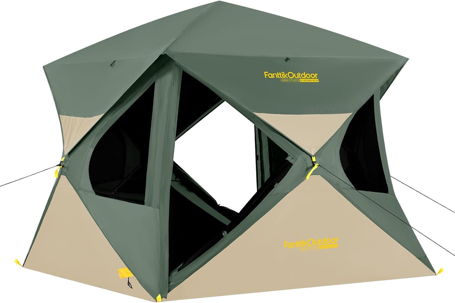 Amazon.com : FanttikOutdoor Alpha C4 Ultra Camping Tent 4 Person Pop Up ...