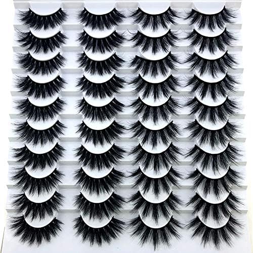 Amazon.com: HBZGTLAD NEW 4 Pairs 3D Mink Hair False Eyelashes Criss ...