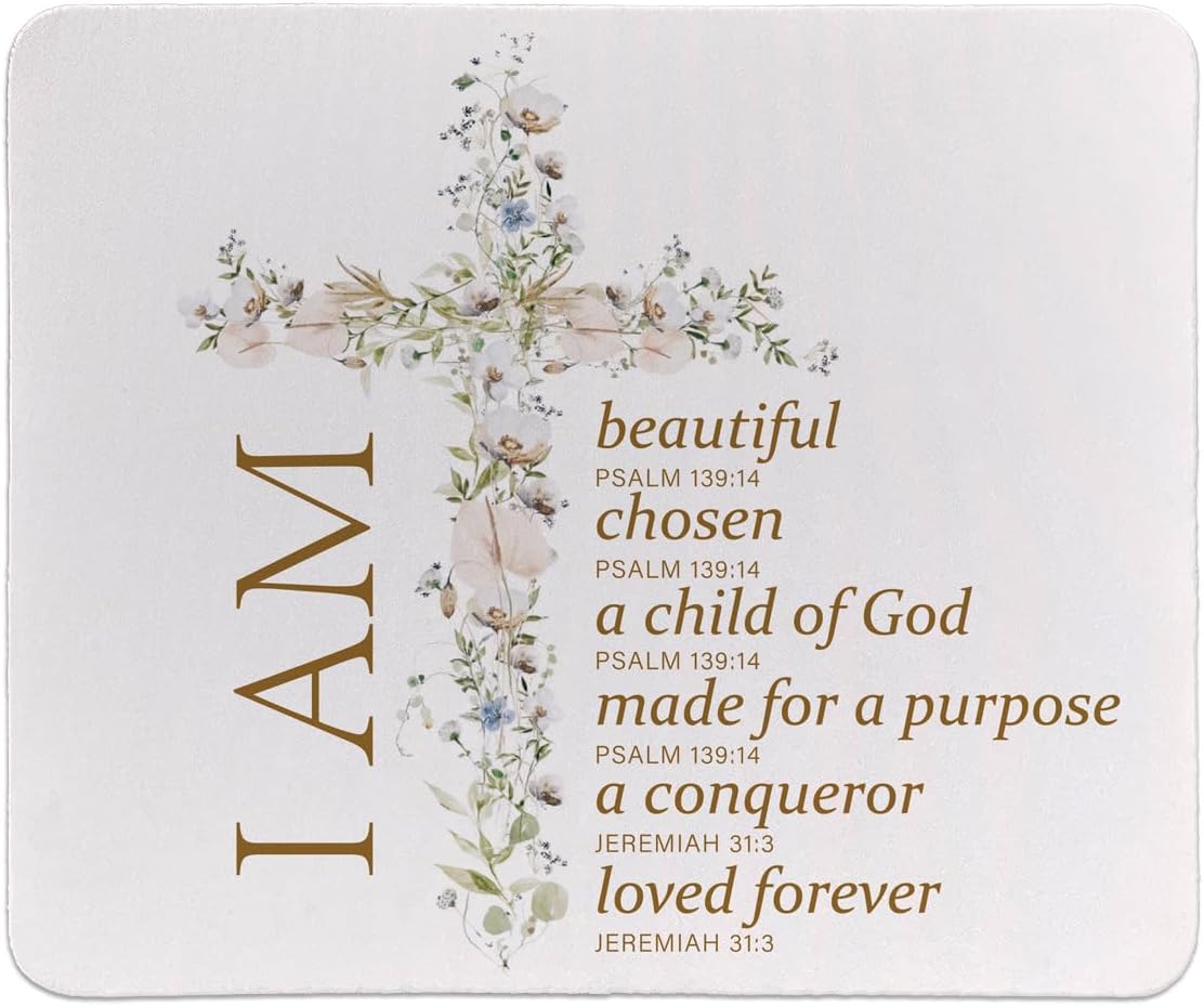 Amazon.com: hold fizz Christian Mouse Pad, Cute Small Bible Verse Mouse ...