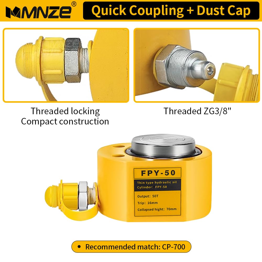 Snapklik.com : MMNZE 50T 16mm/0.63" Stroke Mini Hydraulic Ram Jack ...