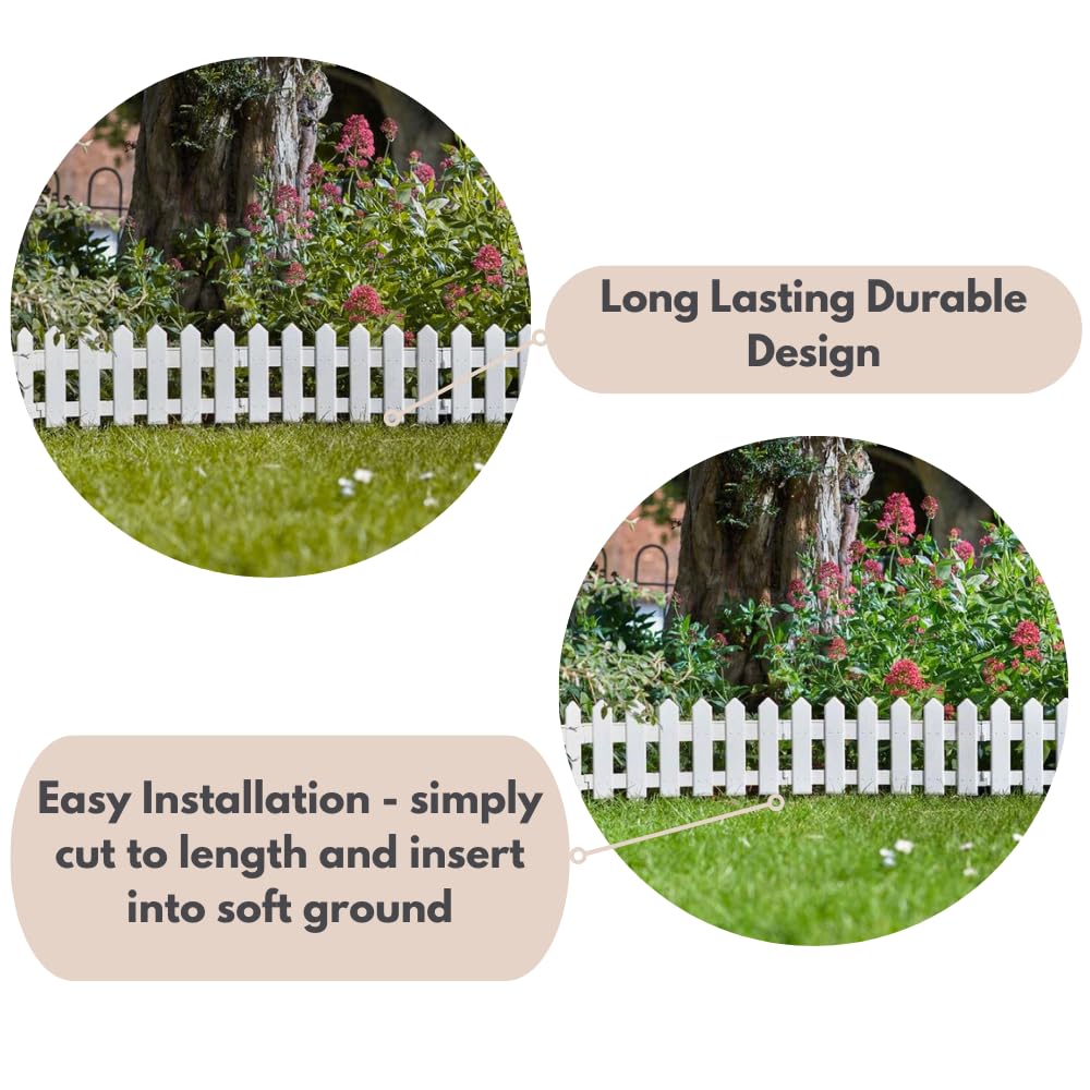 Picket Border Fence Panels Zippity Outdoor Products 41in H X 44in W (2