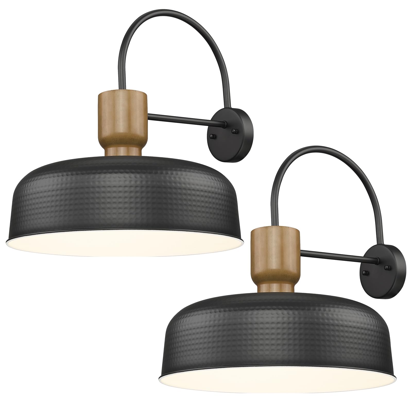 Darkaway Large Barn Light Fixtures 18inch Dome Wall Lamps Sconces with ...