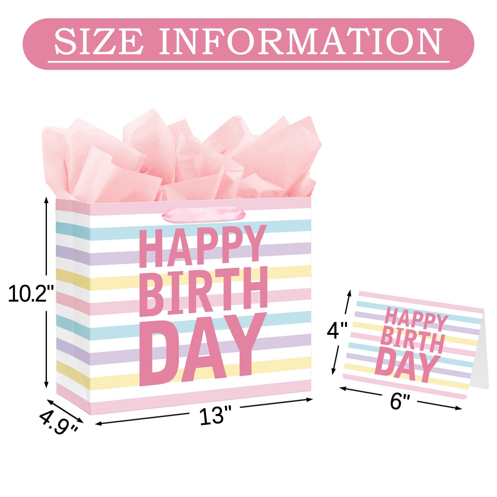 Snapklik.com : 13" Large Happy Birthday Gift Bag