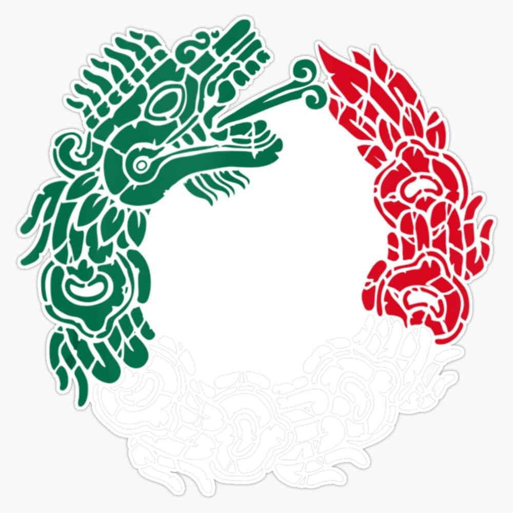 Amazon.com: Magnet Aztec Quetzalcoatl - Serpent Mexican Flag - Mexico ...