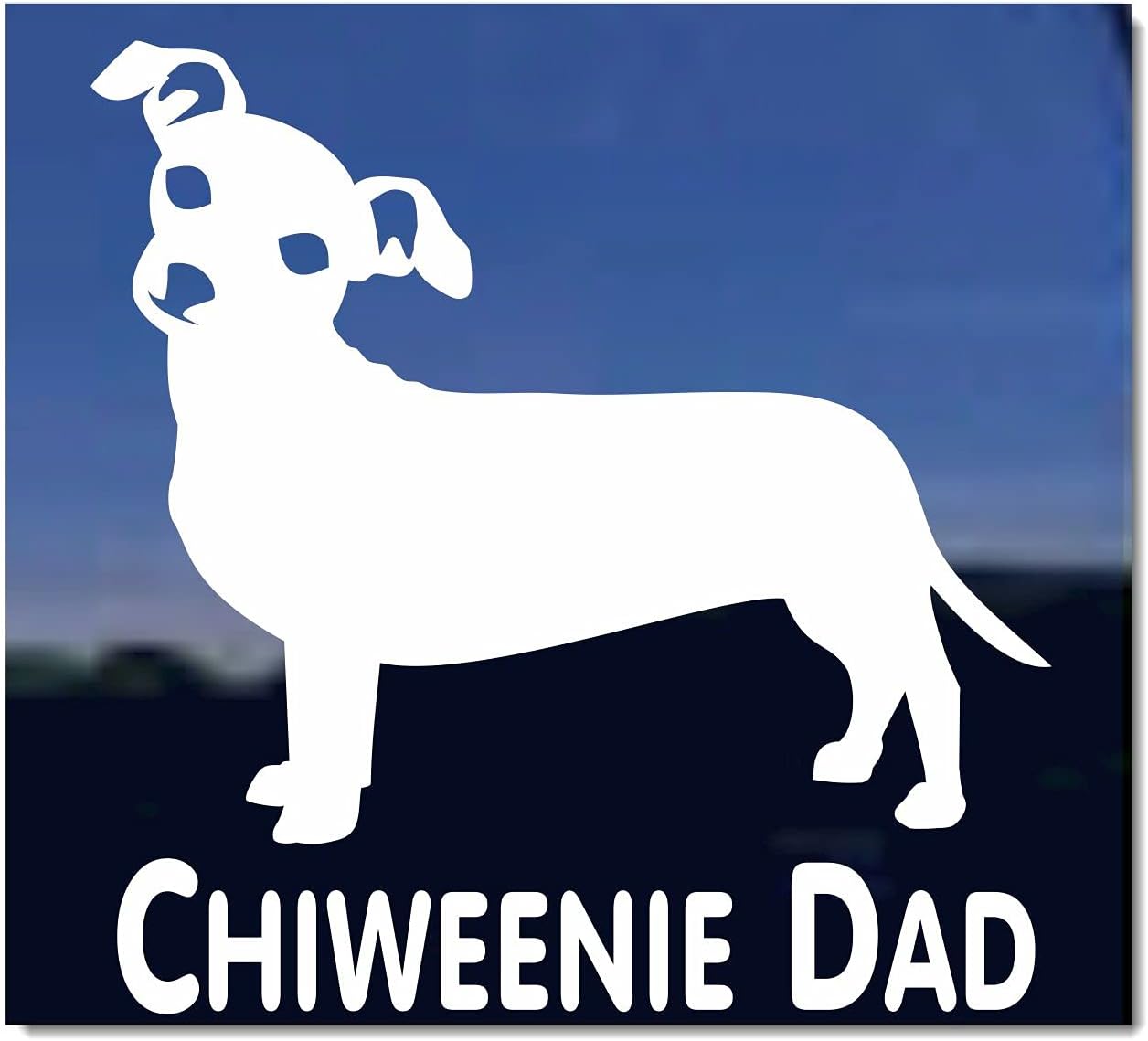 Amazon.com - Chiweenie Dad NickerStickers® Dog Window Car Truck RV ...