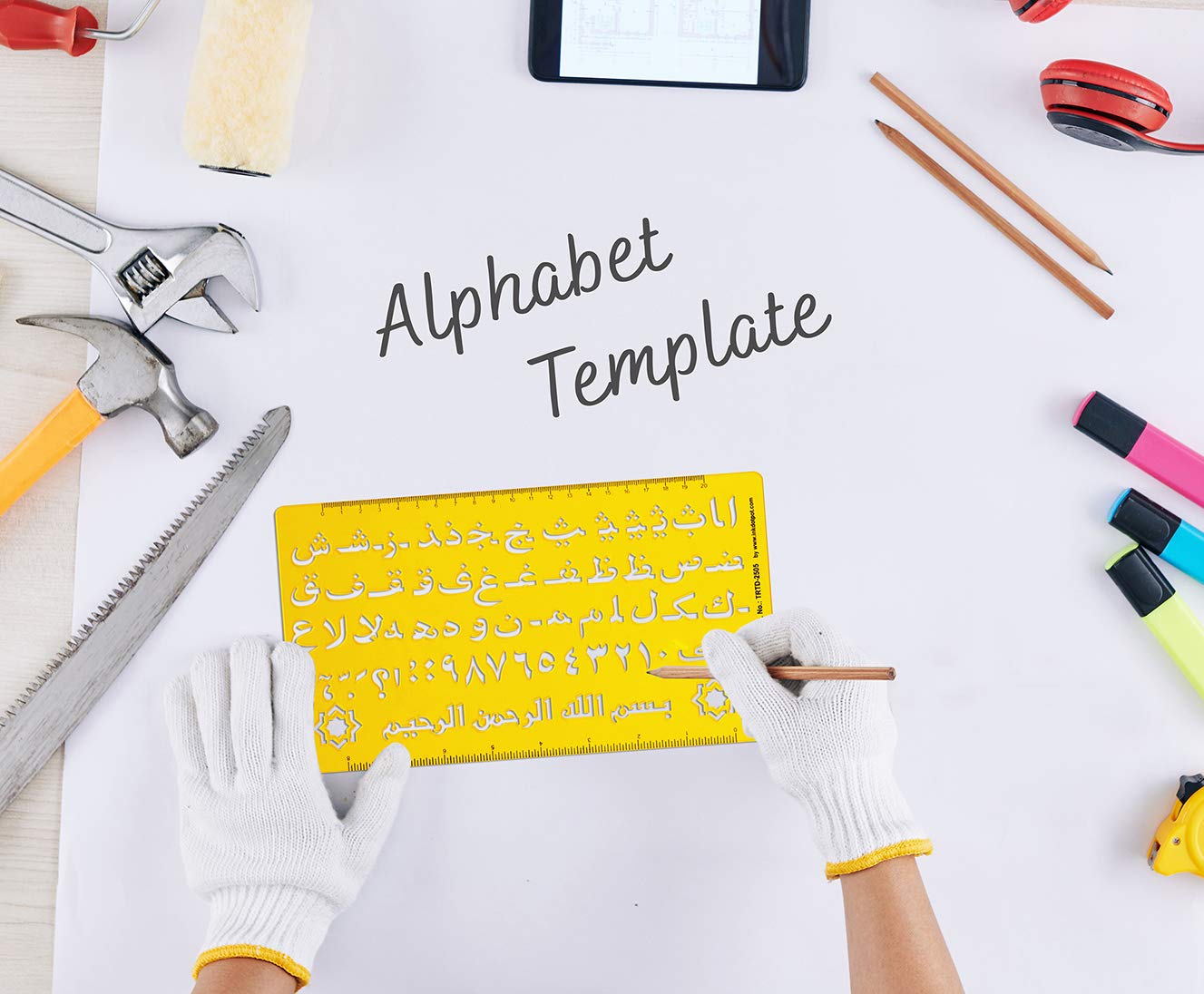 Snapklik.com : Islamic Alphabet Number Lettering Template Drafting ...