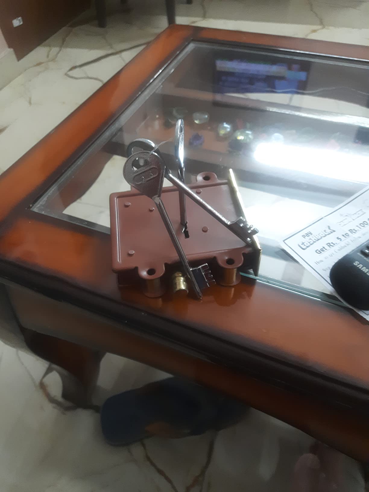 BUCKLER Main Gate Door Lock for Home/Office/Godown, Slider and Double ...