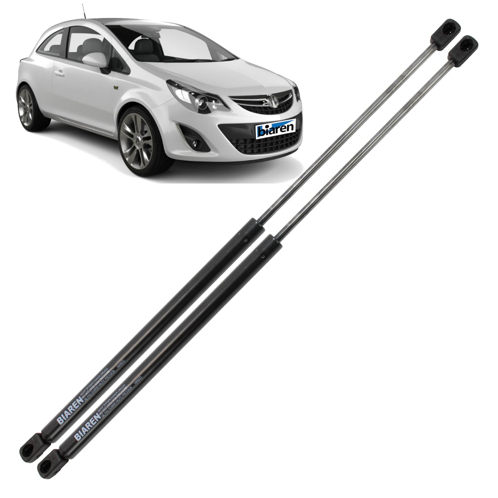 BIAREN 2x Rear Tailgate Boot Gas Struts For Vauxhall Opel Corsa D MK3 ...