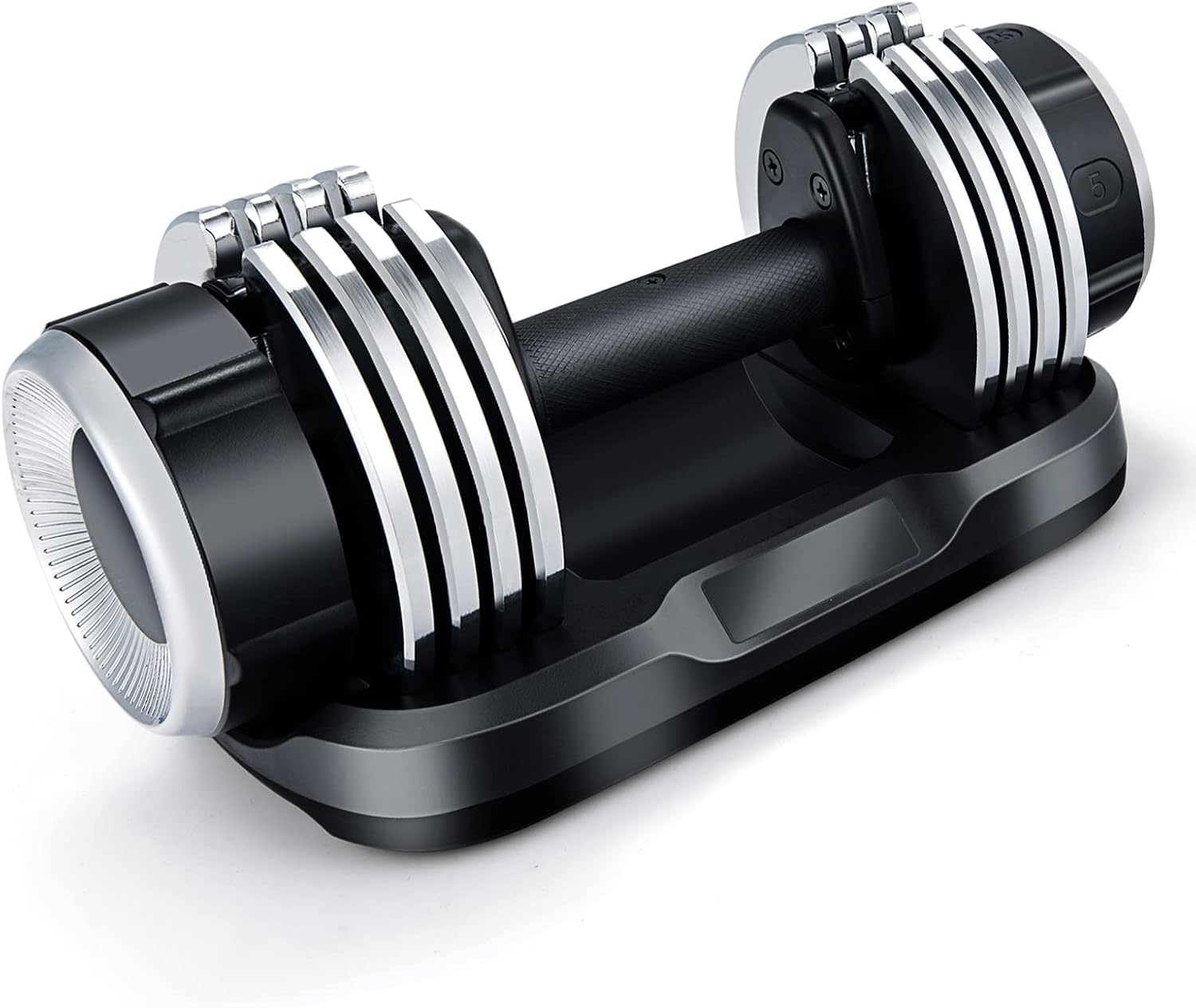 Costway Weight Adjustable Dumbbells, Single Dumbbell w/Anti-Slip Handle ...