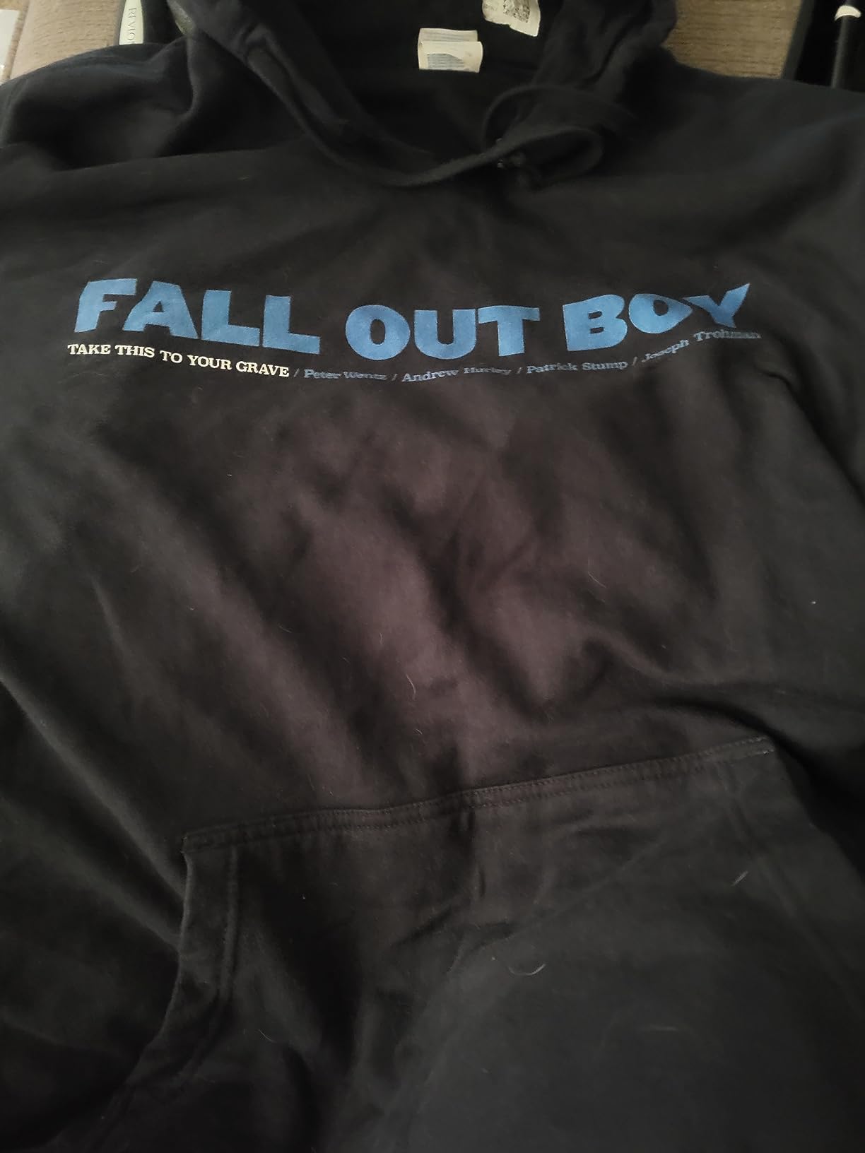 Amazon.com: Fall Out Boy - Take This To Your Grave 20th Anniversary Pullover Hoodie : Clothing ...