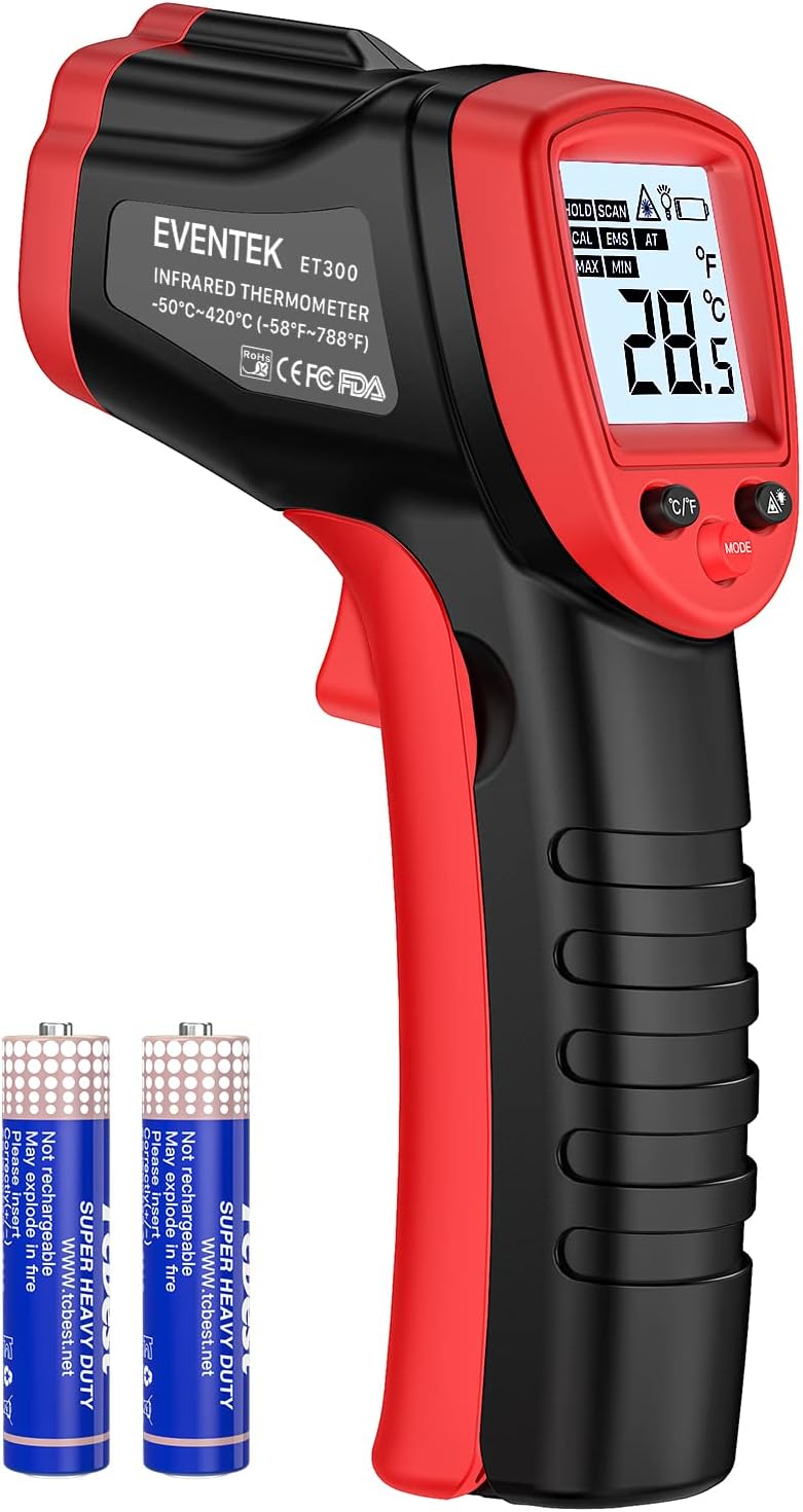Amazon.com: Etekcity Infrared Thermometer Temperature Gun 1080, -58°F ...
