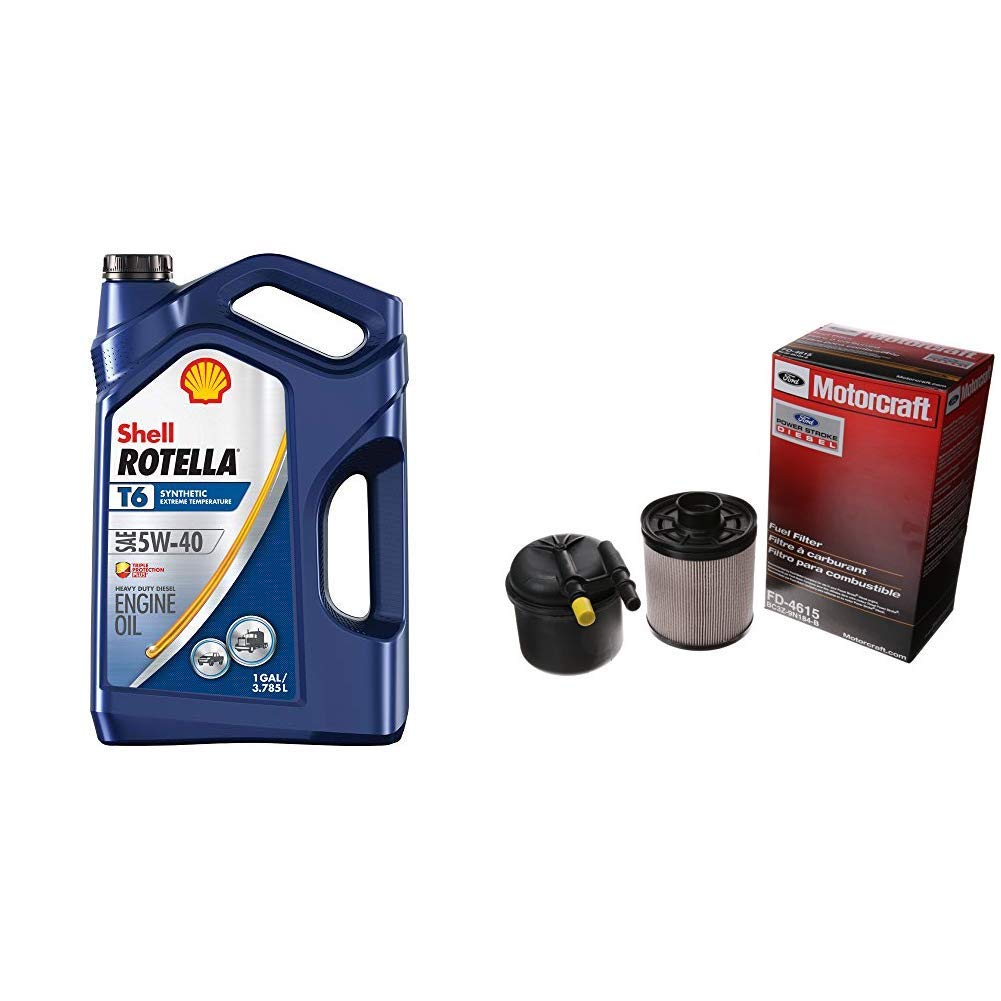 Buy Shell Rotella T6 Full Synthetic 5W-40 Diesel Engine Oil (1-Gallon ...