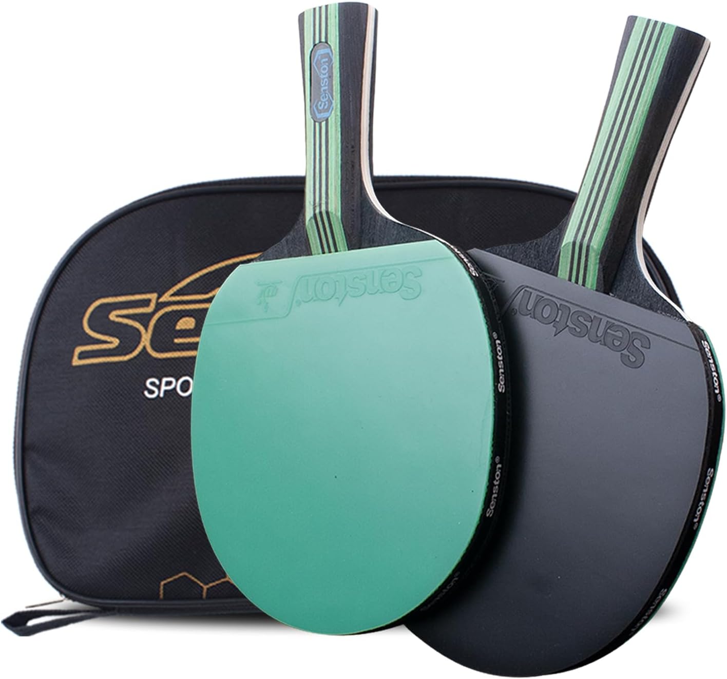 Senston Ping Pong Paddles 2 Pack/5-Ply Premium Table Tennis Paddle ...