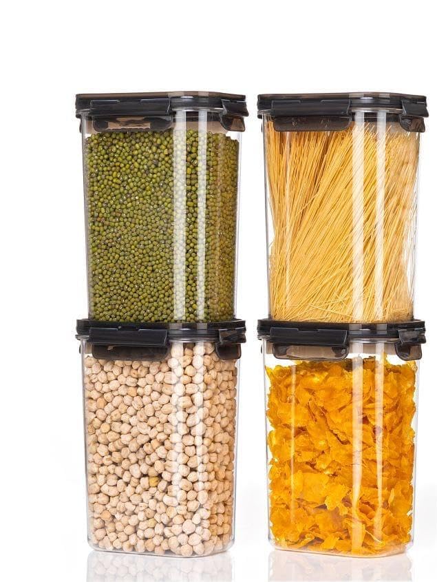 Buy SHUTTLE ART 1400ml New Design Airtight Plastic Square Container Set ...