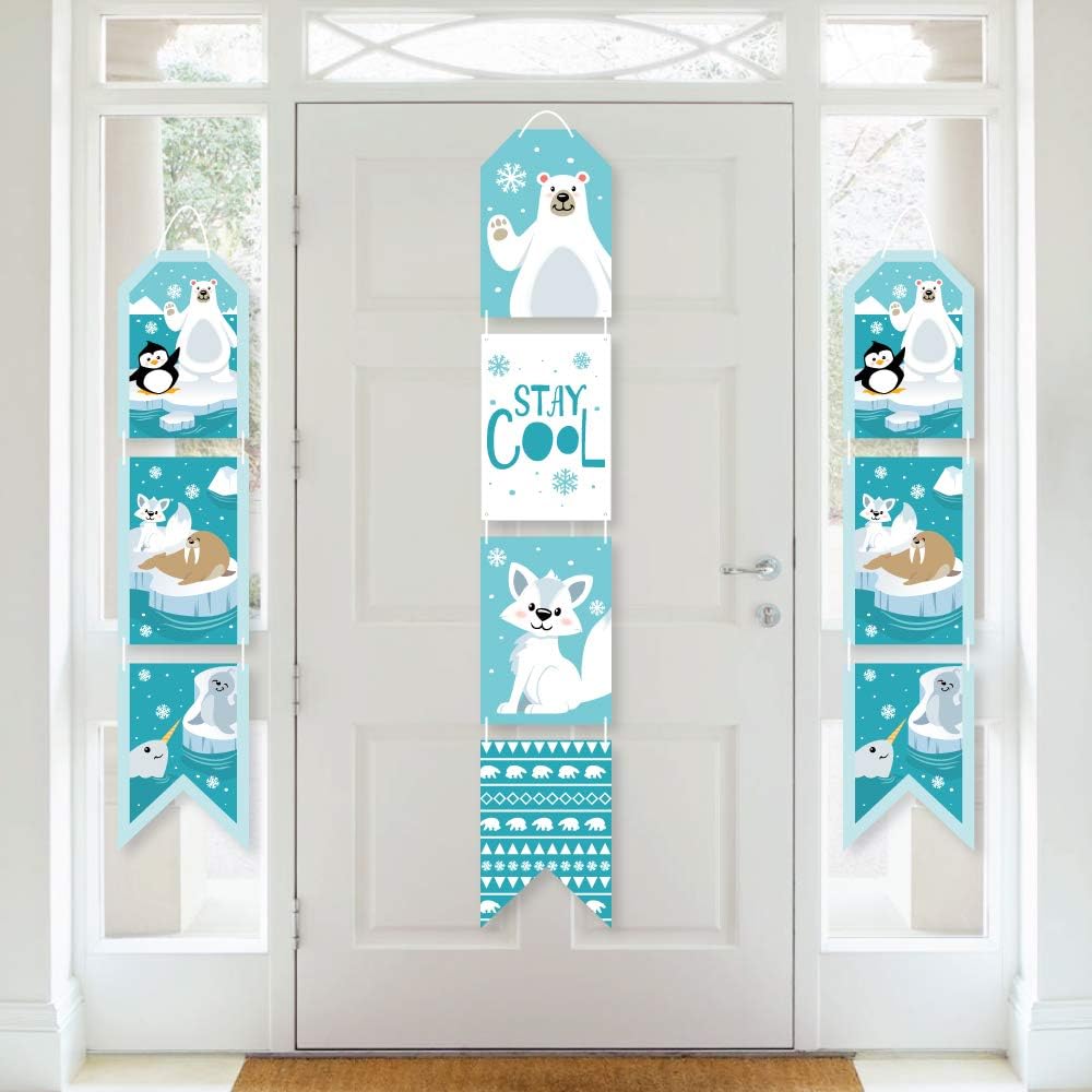 Amazon.com: Big Dot of Happiness Arctic Polar Animals - Hanging ...
