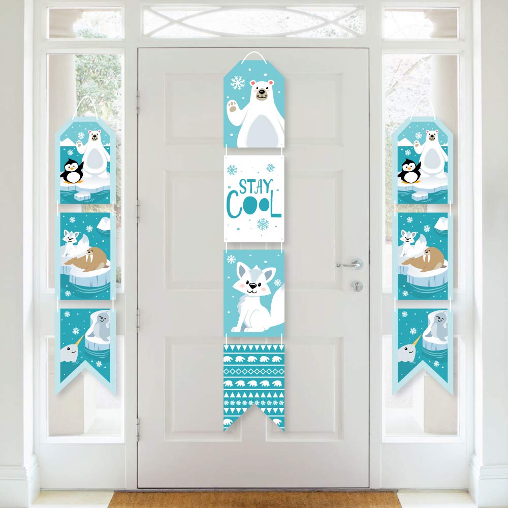 Amazon.com: Big Dot of Happiness Arctic Polar Animals - Hanging ...