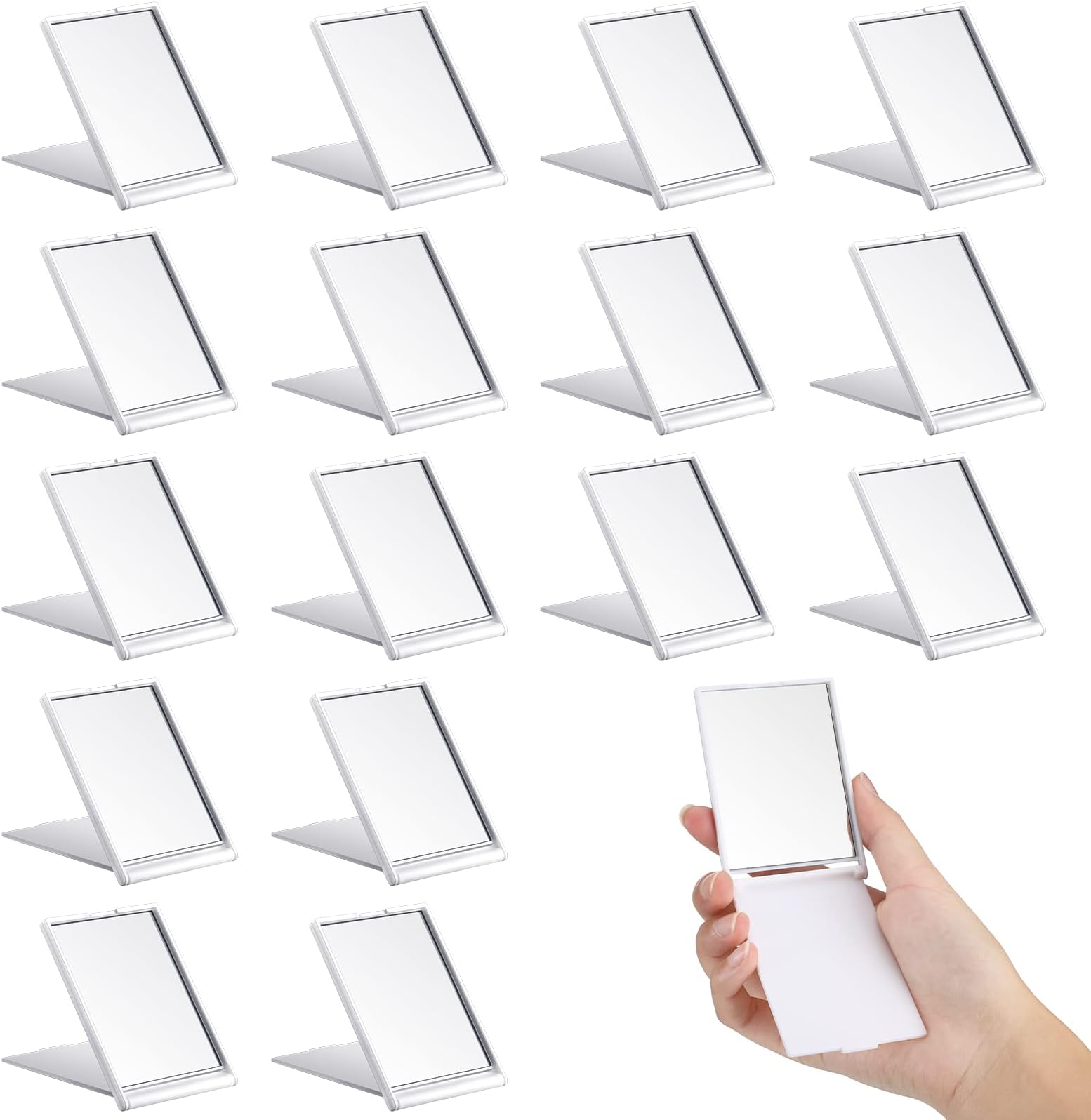 Amazon.com: 16 Pcs 2 x 3 x 0.2''Small Makeup Folding Mirror Bulk Travel ...