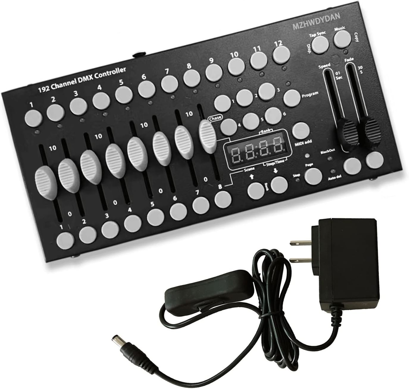 DMX Controller, DMX192 Console Mini DJ Light Controller Lighting Mixer ...