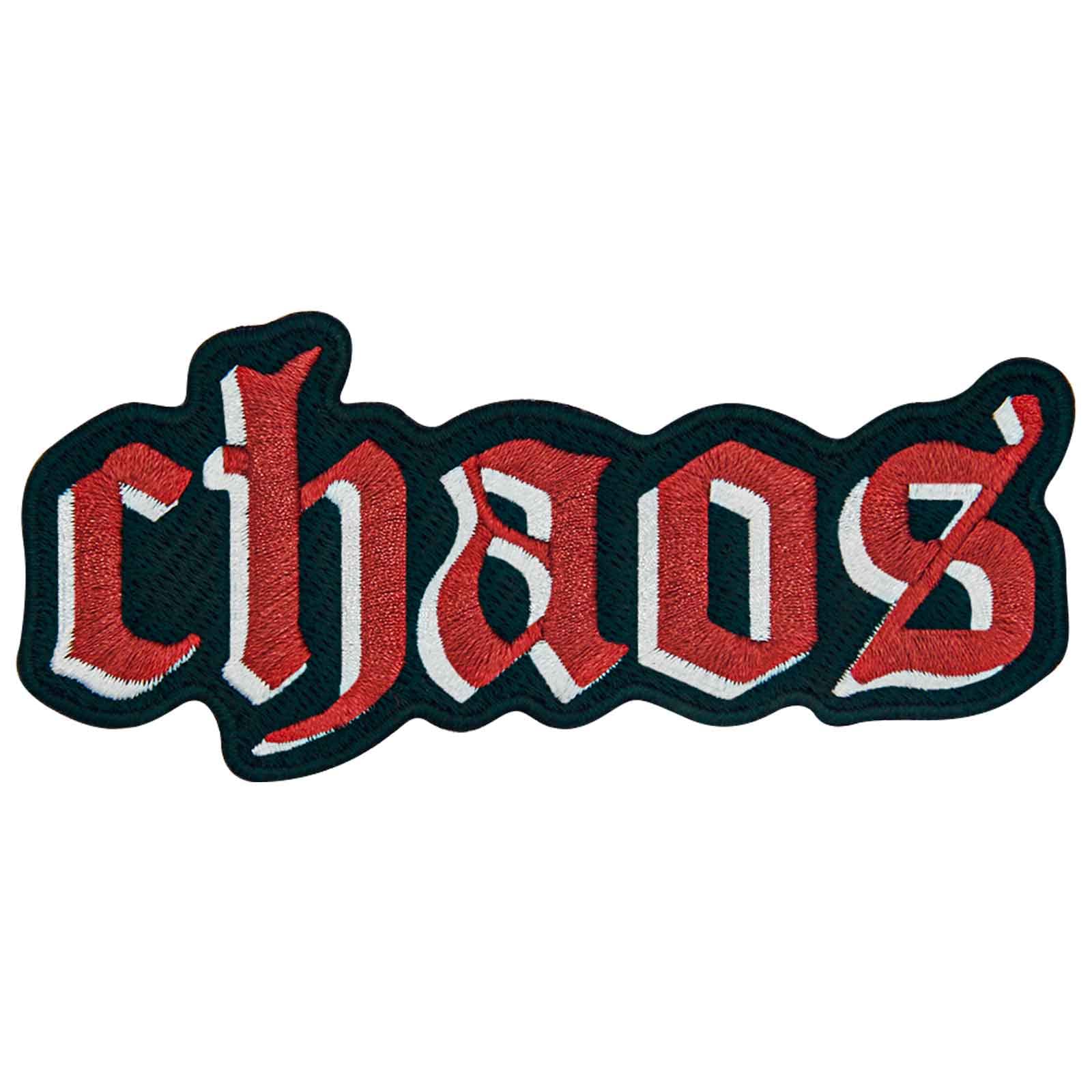 Amazon.com: Chaos Patch Embroidered Biker Badge Applique Iron On Sew On ...