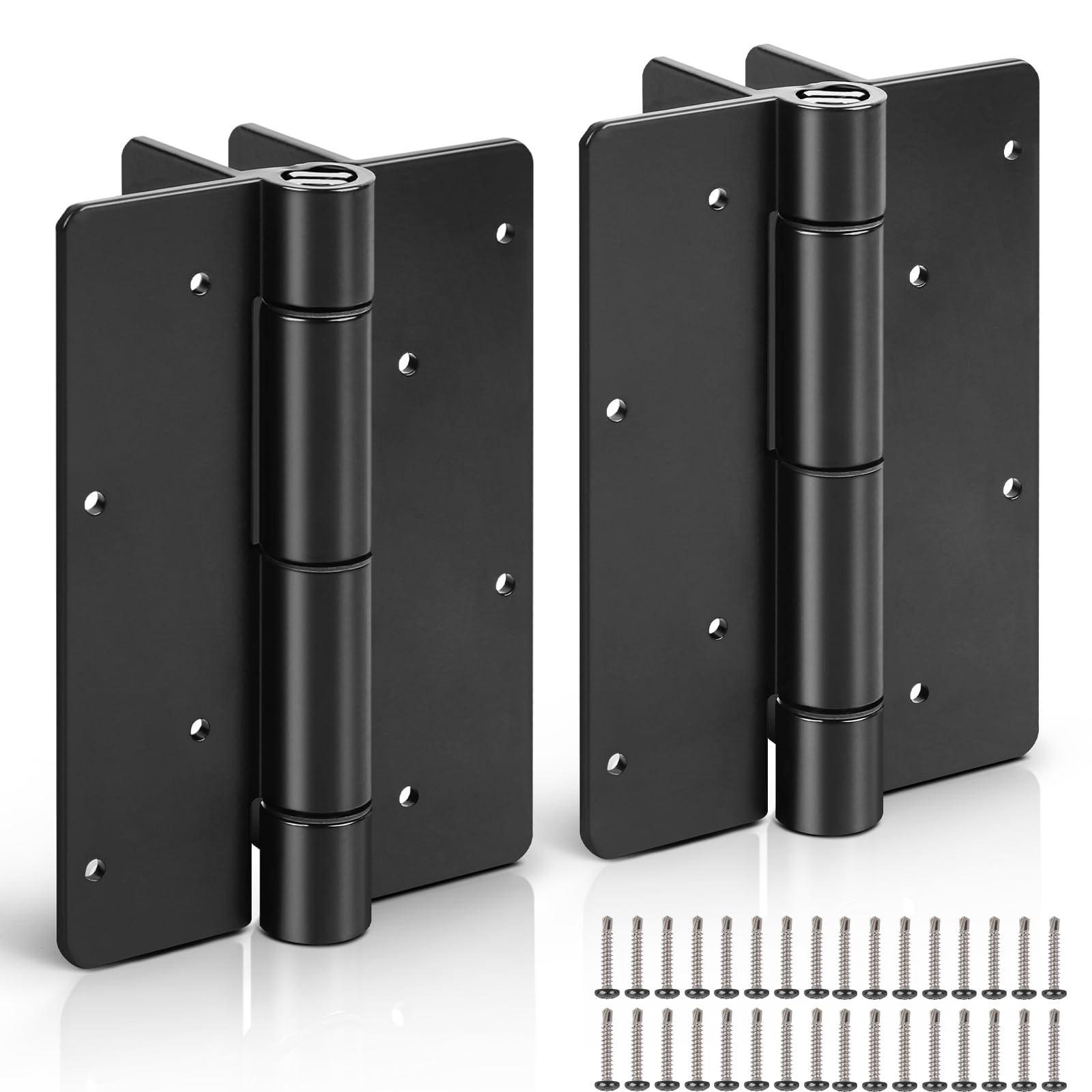 Amazon.com: Upgrated 5 3/4" Aluminum Self Closing Gate Hinges, Fence ...