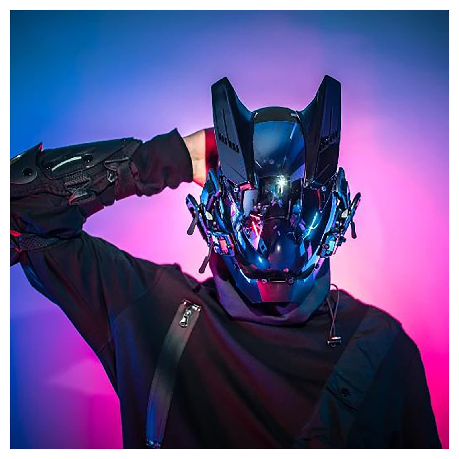 Buy Cyberpunk Halloween Cosplay Costume , Cyber Cosplay Helmet ...