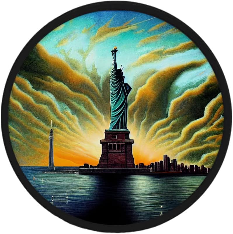 Amazon.com: Statue of Liberty Pop Art Patches - Salvador Dali Style Art ...