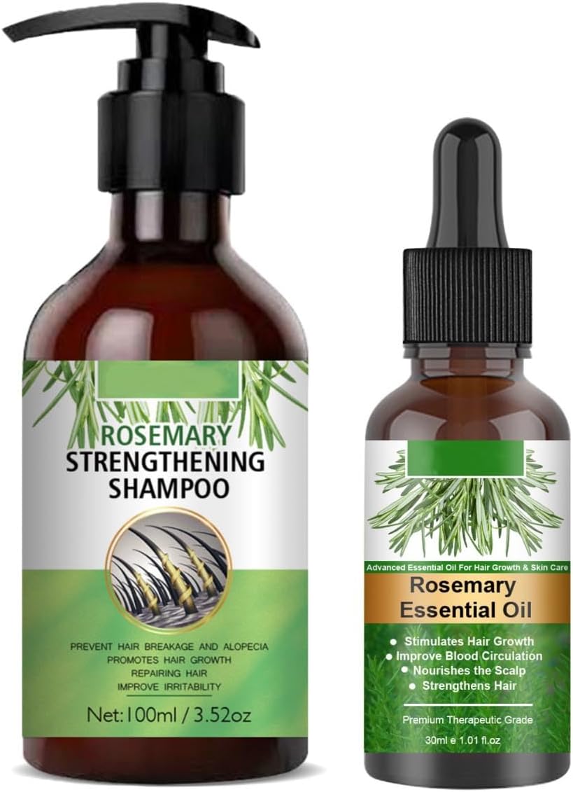 Rosemary Shampoo with Rosemary Hair Oil Set - Scalp & Hair ...