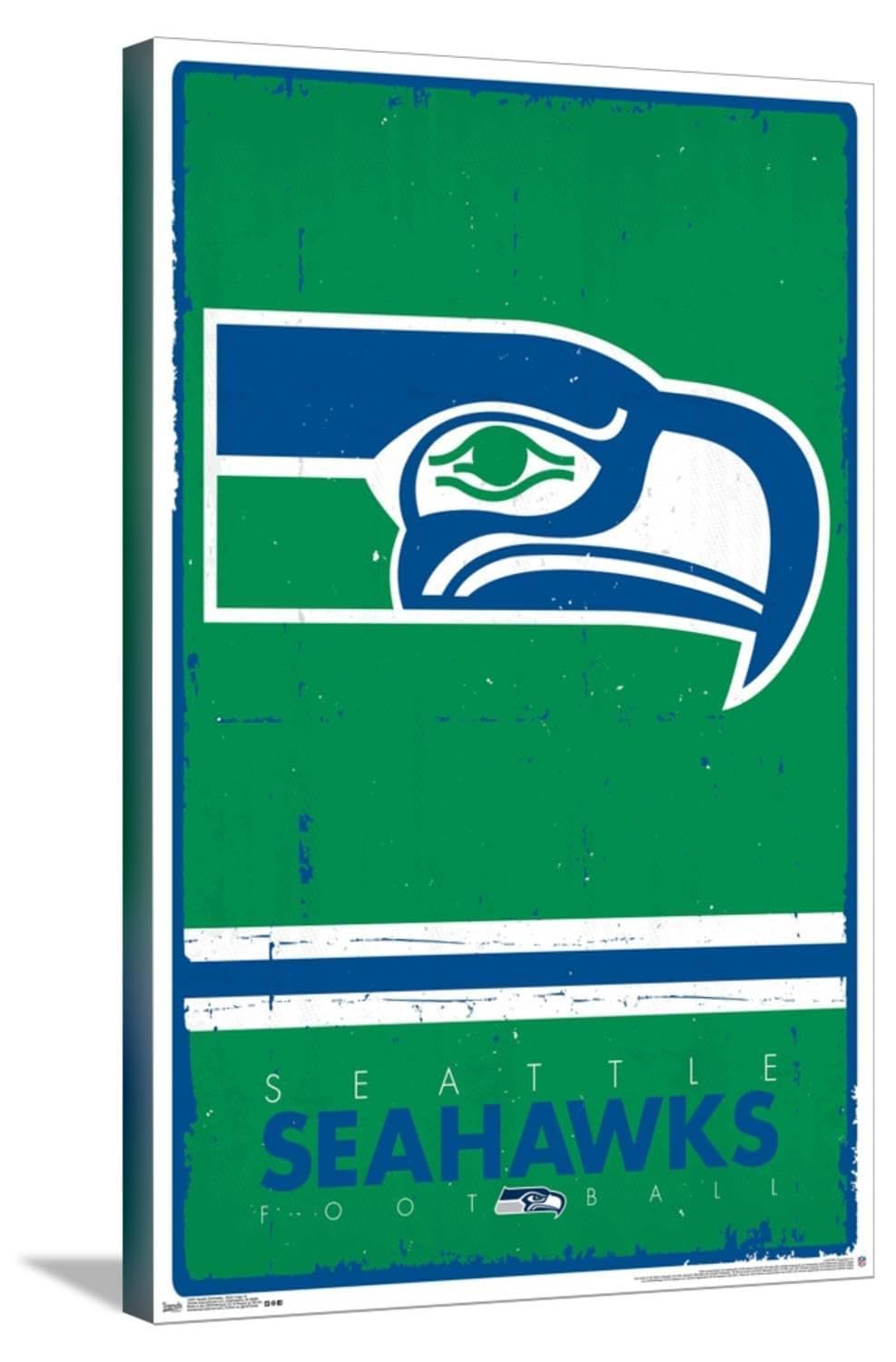 Amazon.com: Trends International NFL Seattle Seahawks - Retro Logo 15 ...