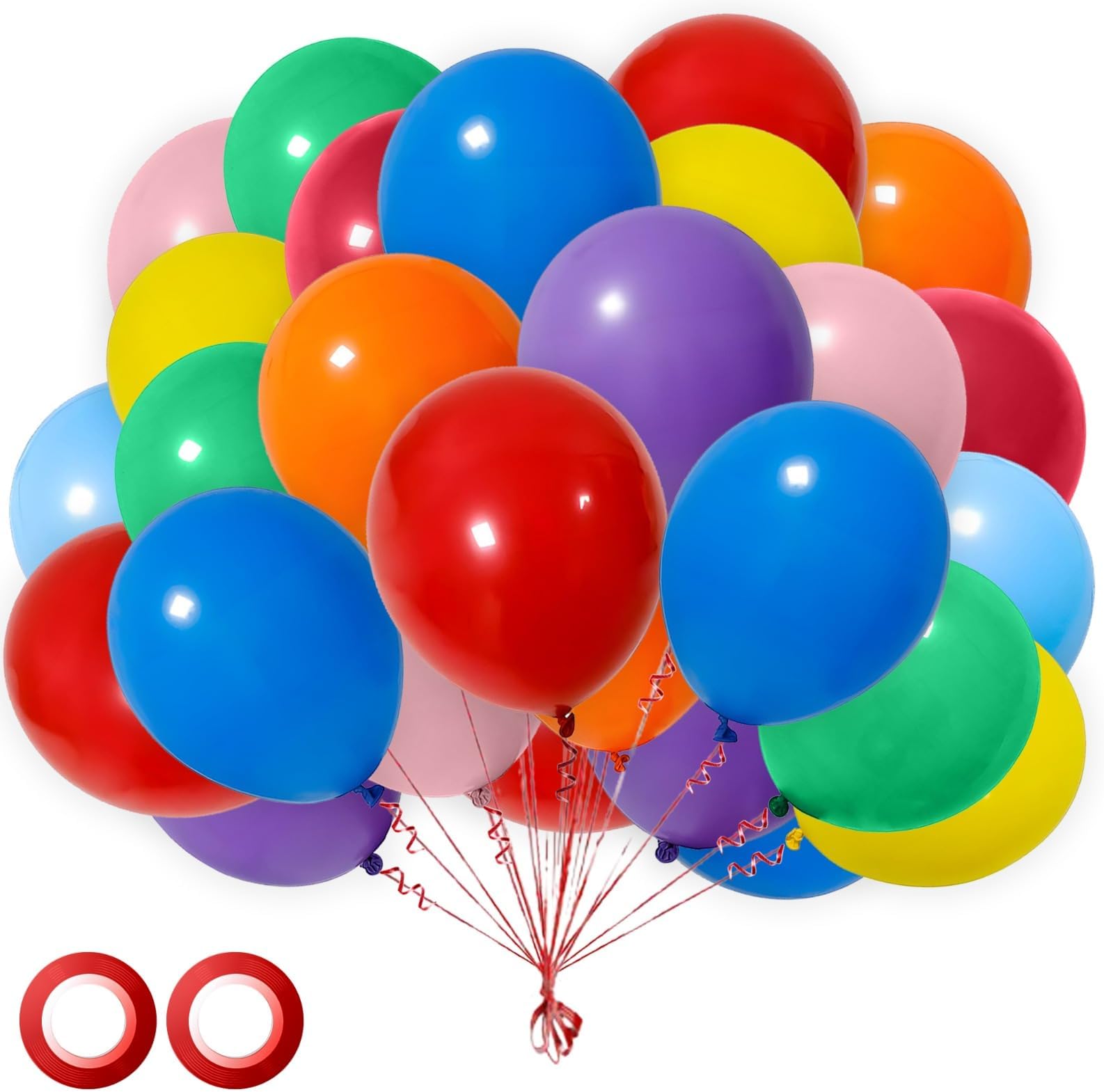 50 Assorted Colour 12 Inch Latex Balloons : Amazon.co.uk
