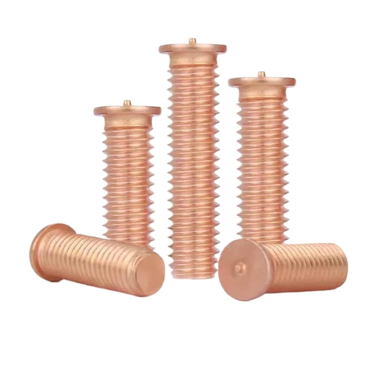 M3 M4 M5 M6 M8 GB902.3-A Carbon Steel Copper Plated Stud Weld Spot Solder Point Welding Screw ...
