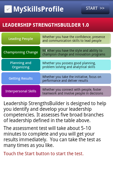 Leadership StrengthsBuilder - App on Amazon Appstore